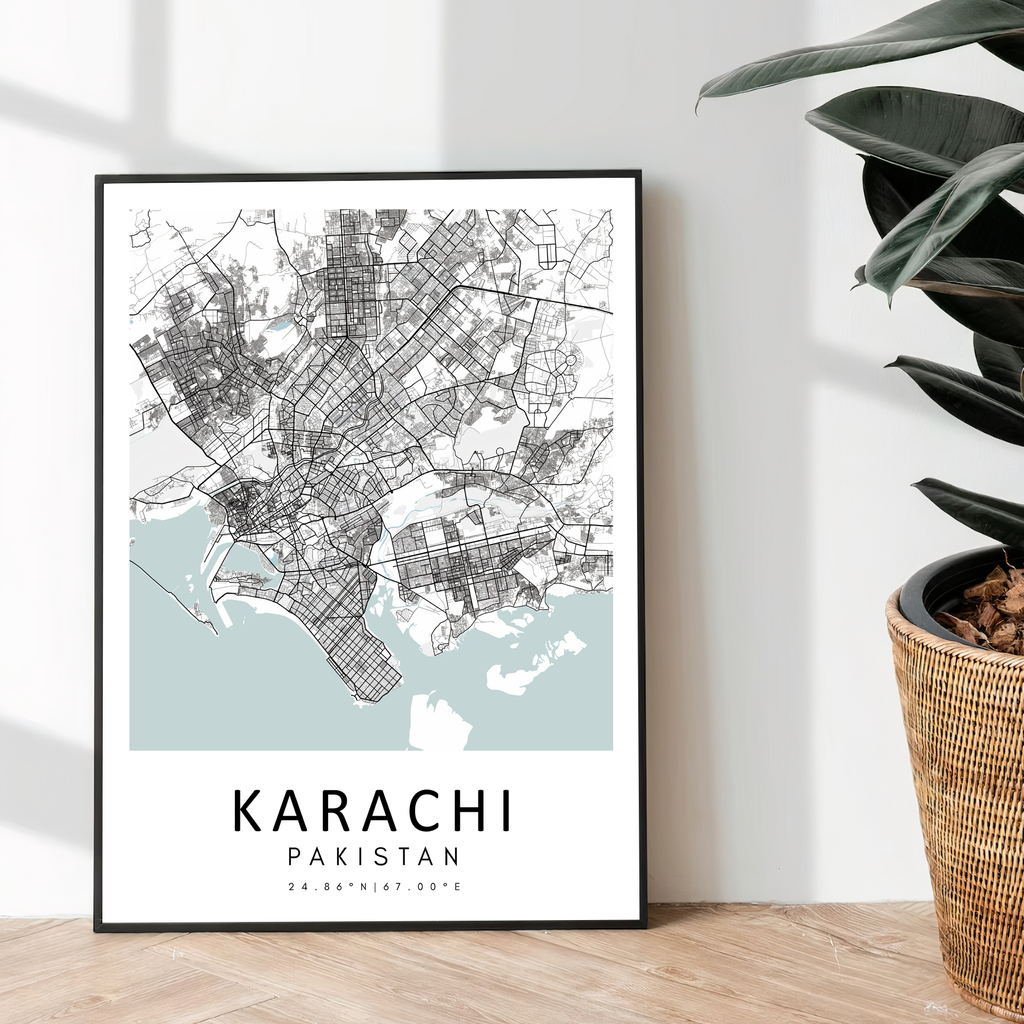 Map of Karachi, Pakistan – Aesthetix